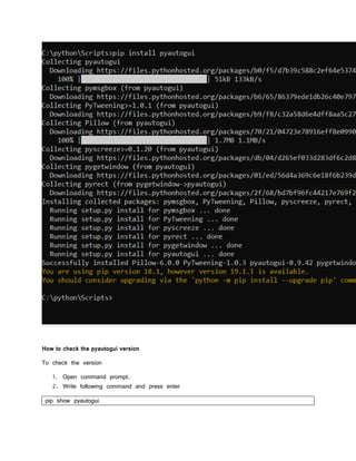 Install pyautogui | PDF