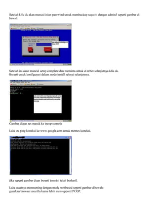 Install router ipcop versi standart | PDF