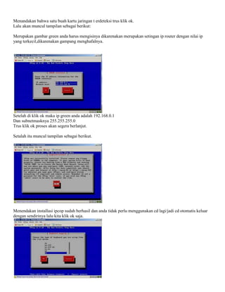 Install router ipcop versi standart | PDF