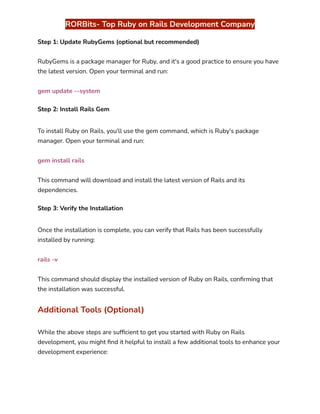 Install Ruby on Rails Like a Pro: Effortless Guide | PDF