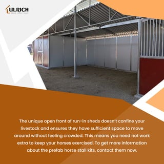 Install Run in-Shed Stalls and Avoid Keeping Your Horses Confined | PDF