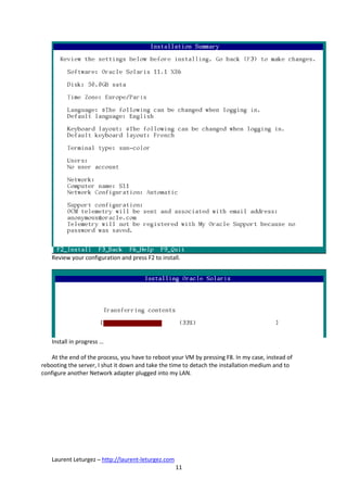 Install Solaris 11.1 on a Virtualbox VM | PDF