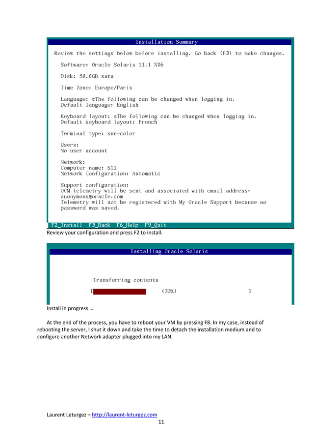 Install Solaris 11.1 on a Virtualbox VM | PDF