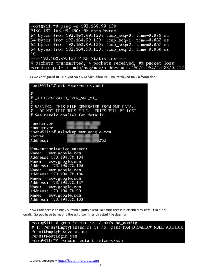 Install Solaris 11.1 on a Virtualbox VM | PDF
