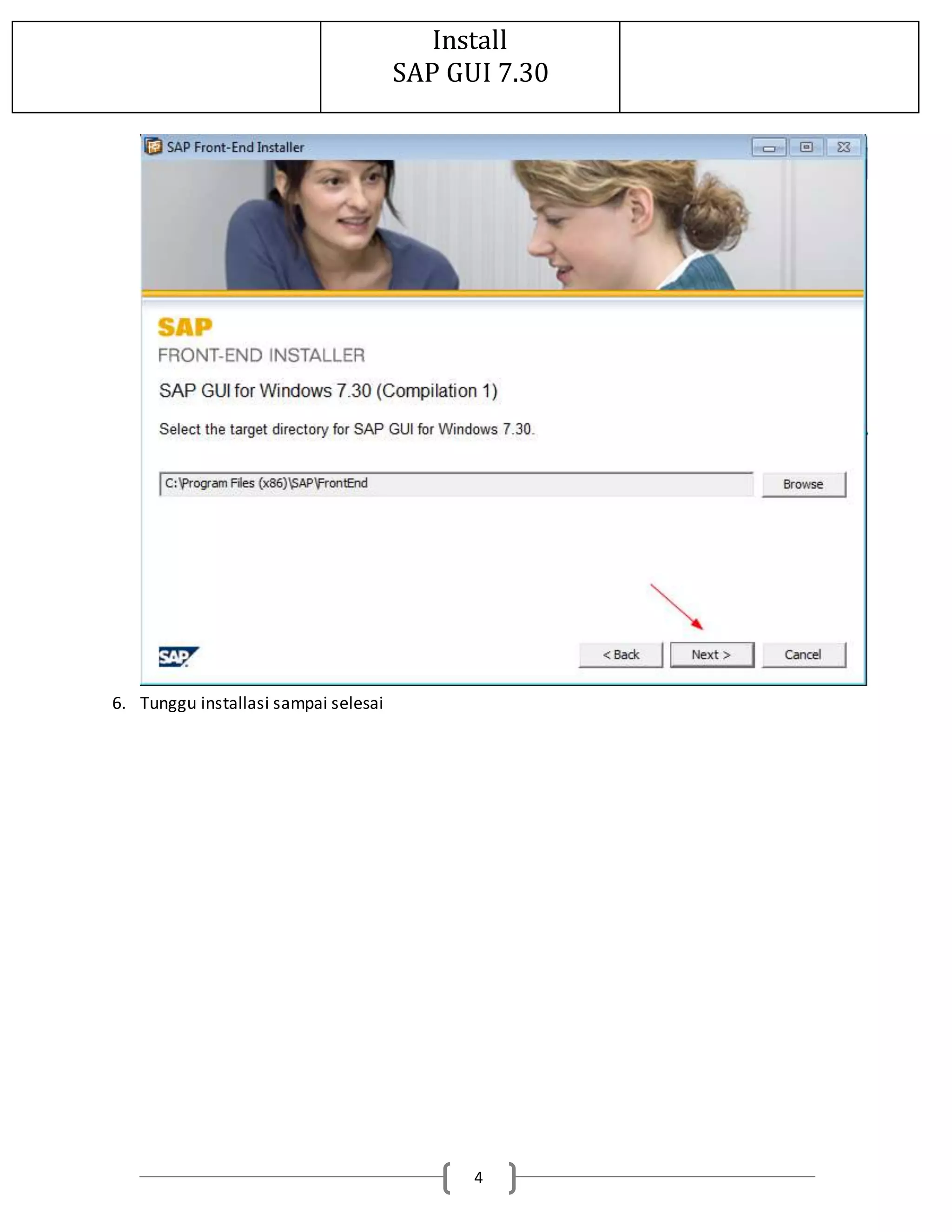 Install sap gui 7.30