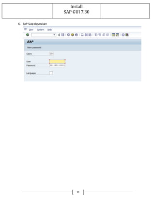 Install sap gui 7.30
