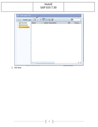 Install sap gui 7.30