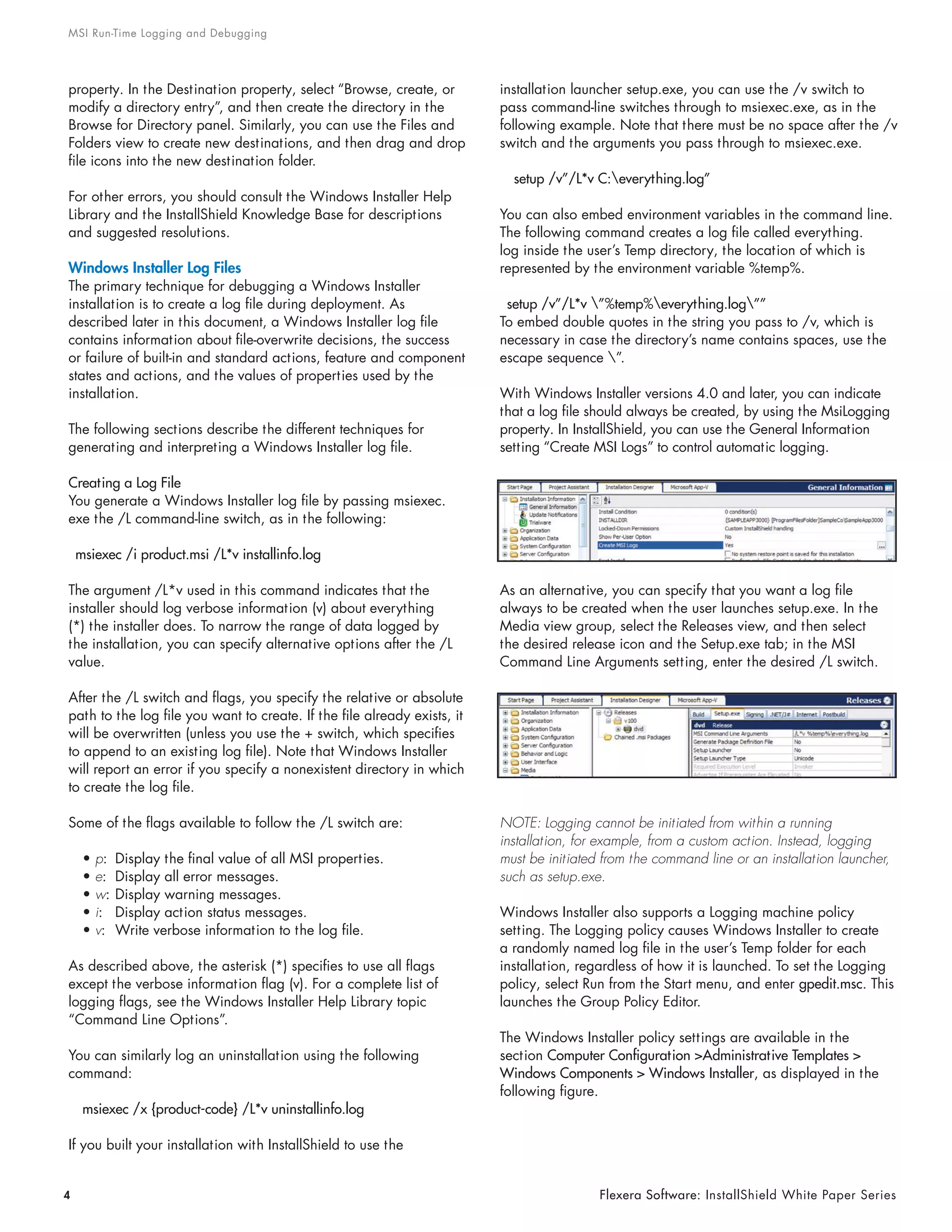 MSI Run-Time Logging and Debugging | PDF