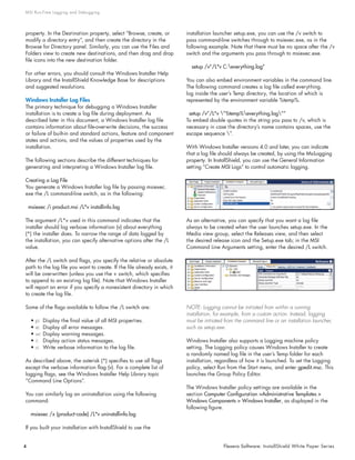 MSI Run-Time Logging and Debugging | PDF