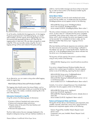 MSI Run-Time Logging and Debugging | PDF