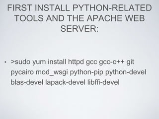 Install skyline & Redis in Centos 7 | PPTX