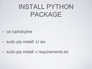 Install skyline & Redis in Centos 7 | PPTX