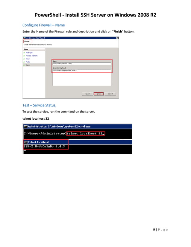 Install SSH Server on Windows 2008 R2 | PDF | Operating Systems | Computer Software and Applications