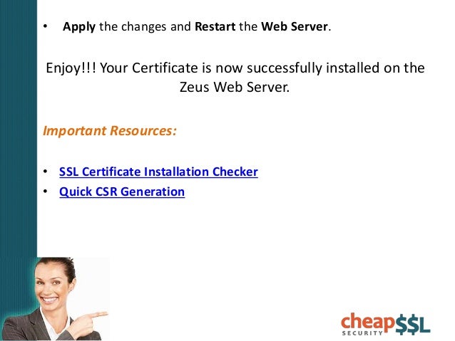 Install SSL Certificate on Zeus Web Server