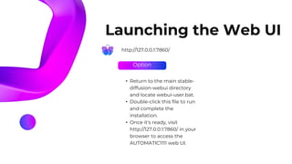 Install Stable Diffusion in windows machine | PPTX