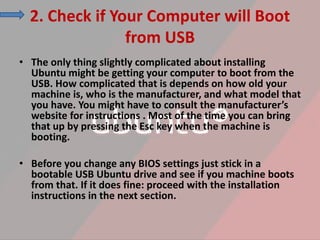 Install ubuntu | PPT