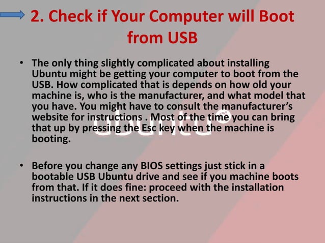 Install ubuntu | PPT