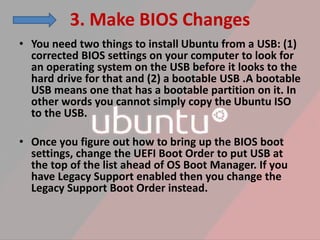 Install ubuntu | PPT