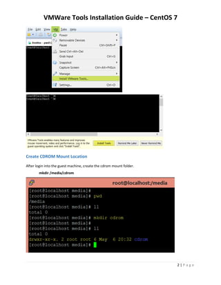 Install VMWare Tools CentOS 7 | PDF
