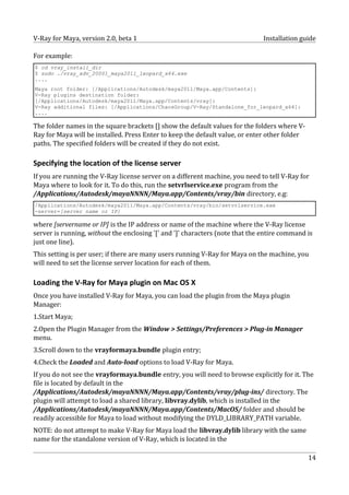 Install vrayformaya | PDF | Operating Systems | Computer Software and Applications