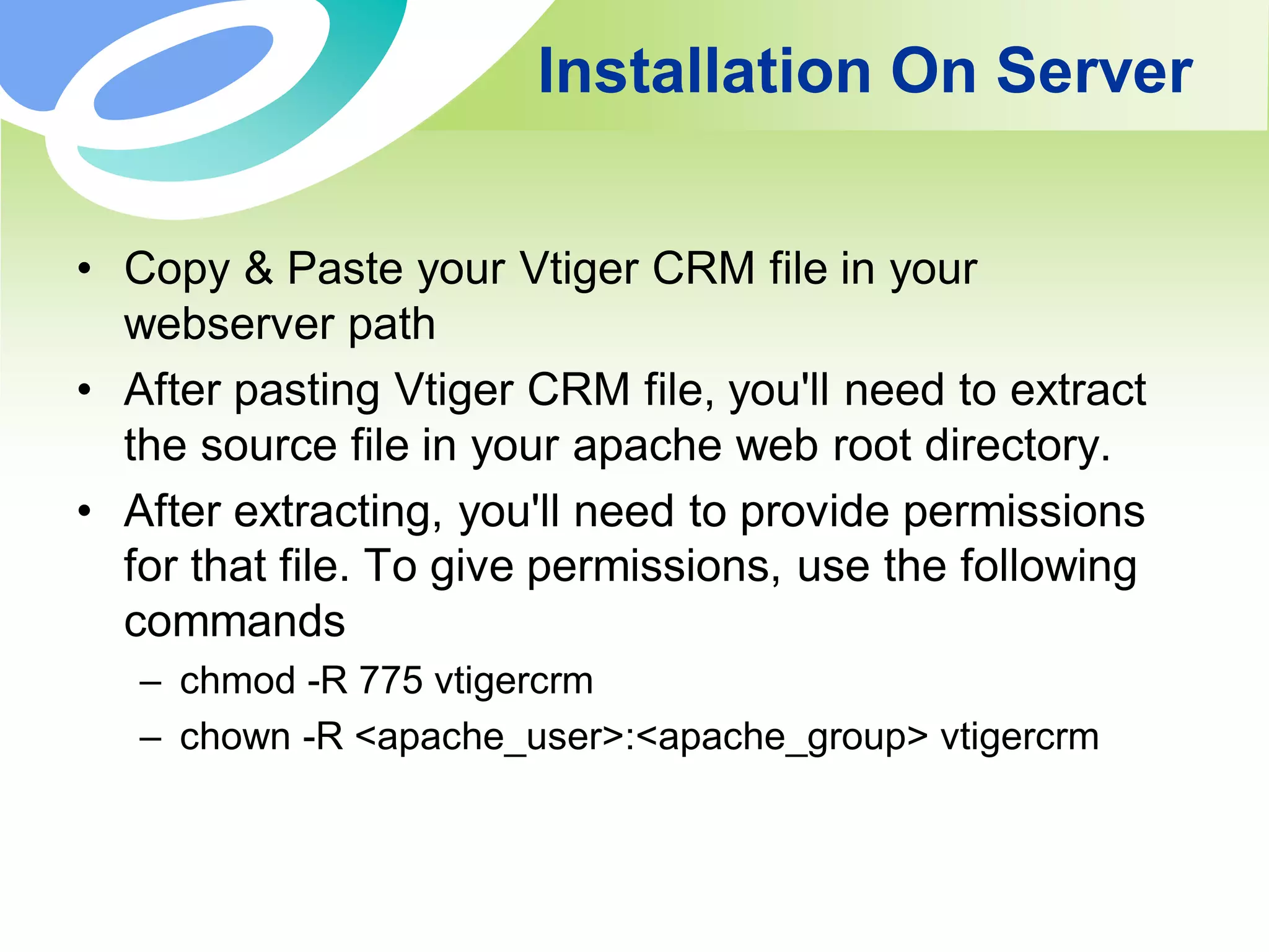Install vtiger crm version 6 | PDF | Computing | Technology & Computing