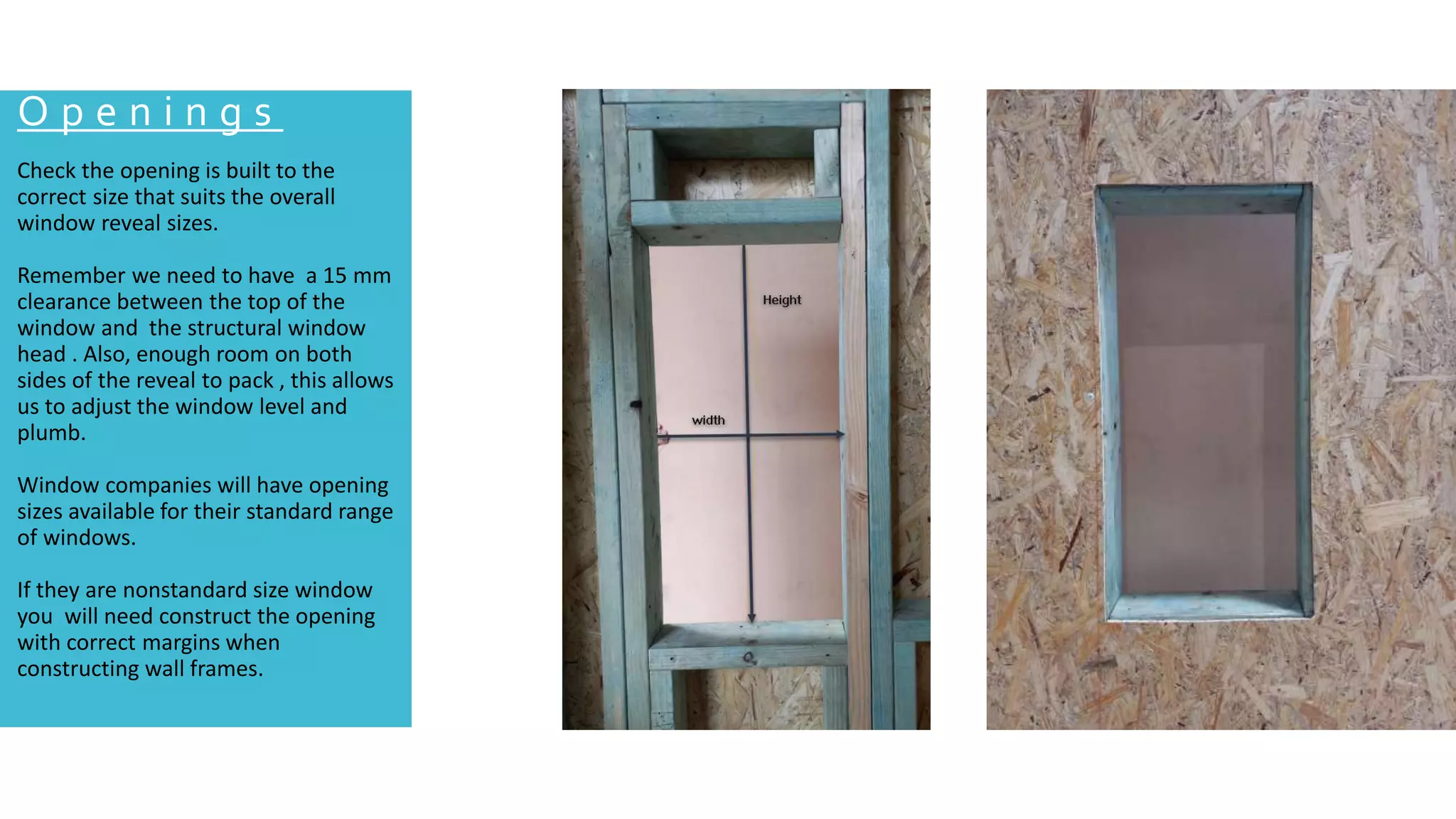 Install Window into clad building | PPTX