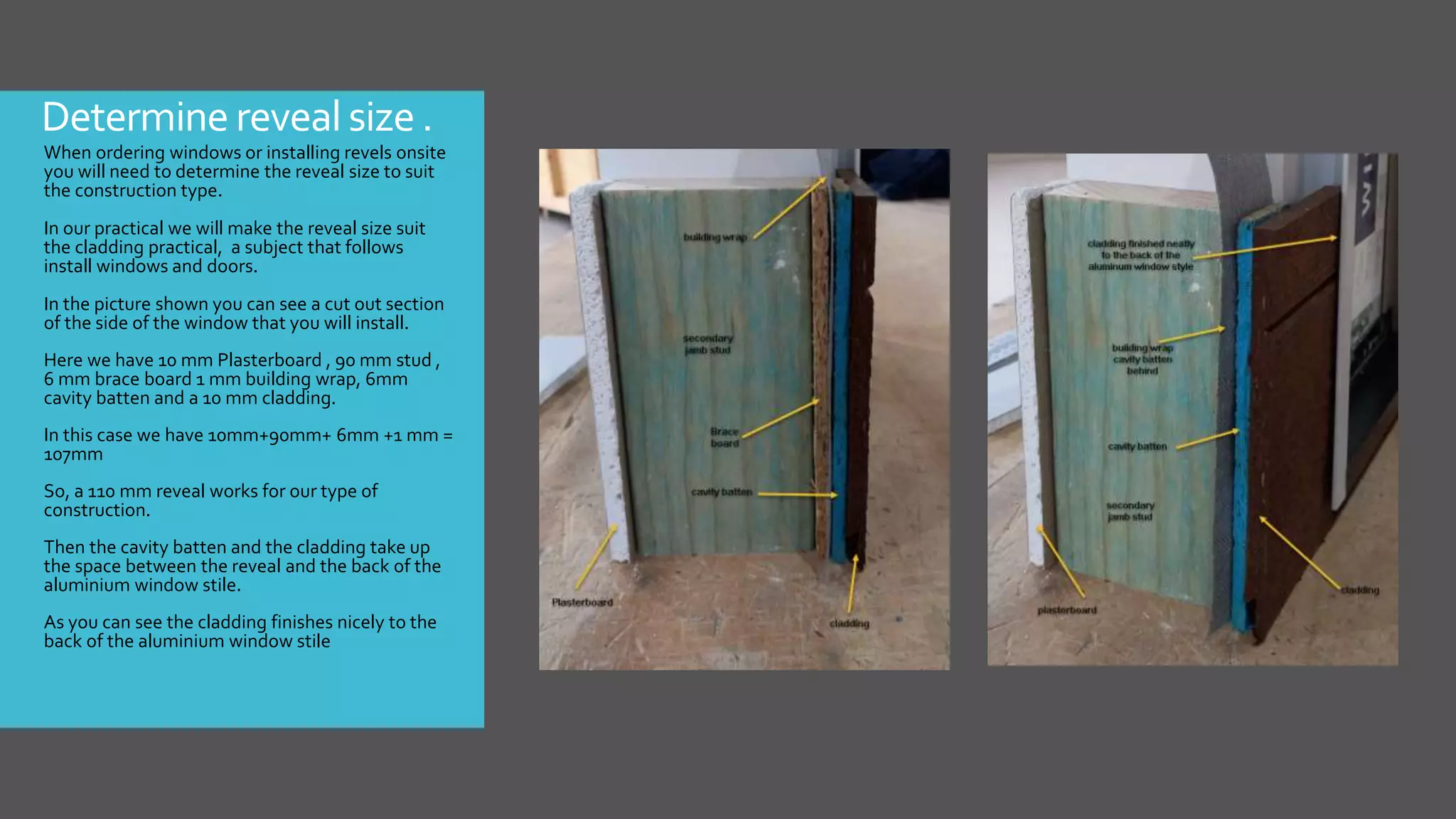 Install Window into clad building | PPTX