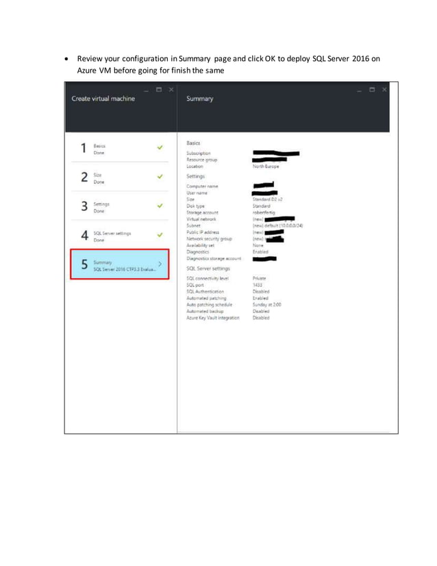 Install windows sql 2016 enter prise on azure portal cloud step by step ...