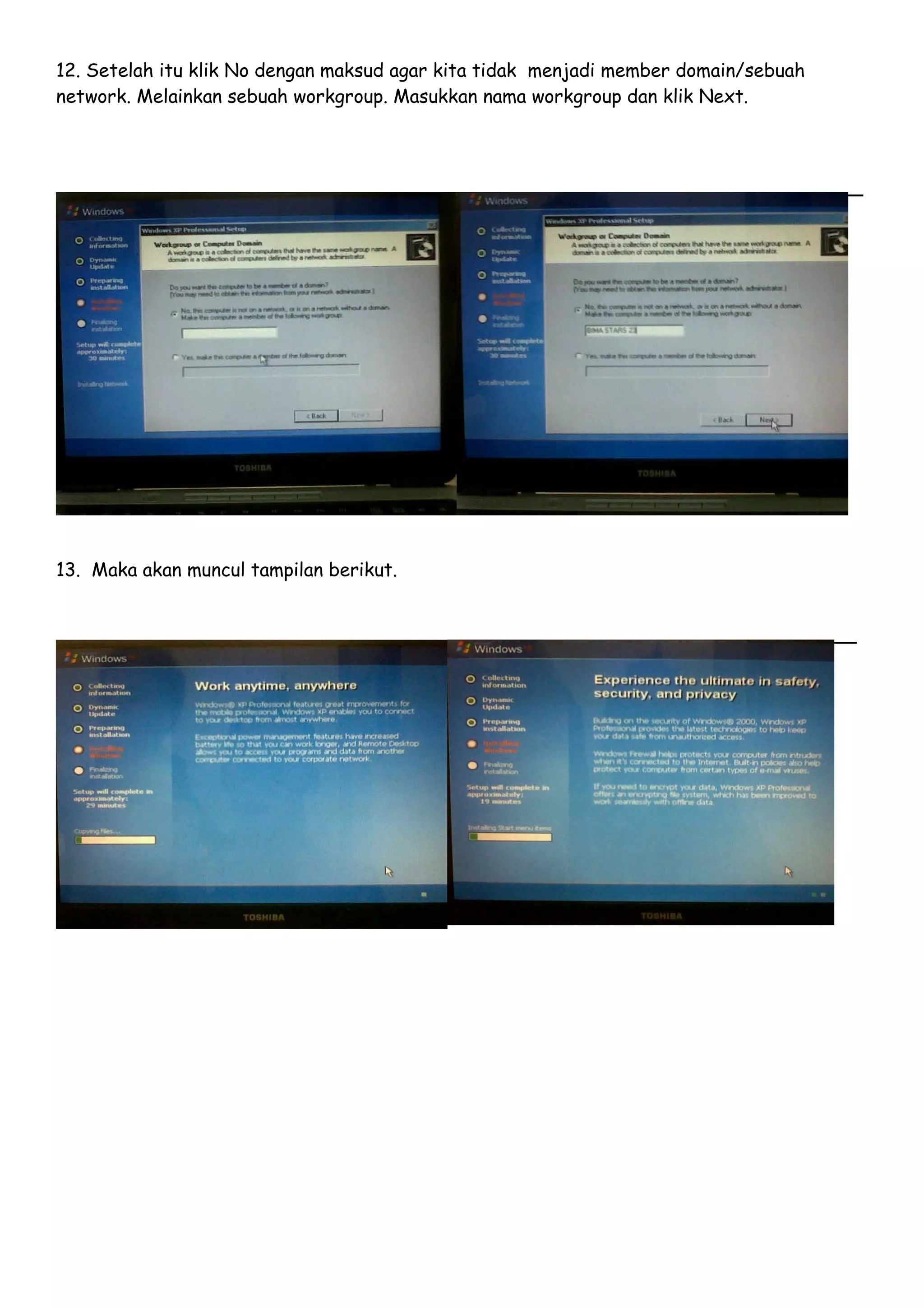 Install windows xp | PDF