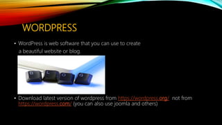 Wordpress vs Google Blogger/ Wampserver | PPT