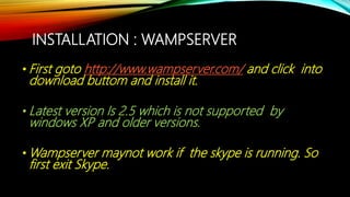 Wordpress vs Google Blogger/ Wampserver | PPT