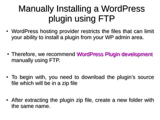 Install WordPress plugin with ease | PPT