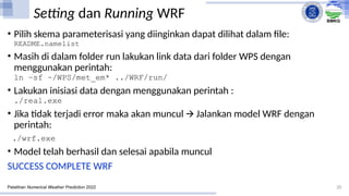 Install WRF-ARW model Real case in MobaXtrem_v2 | PPT