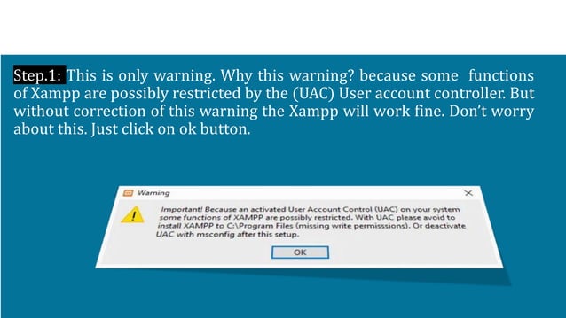 Install Xampp Tutorial 5 Pptx Computing Technology And Computing