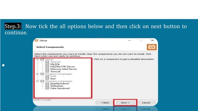 Install Xampp Tutorial 5 Pptx Computing Technology And Computing 7561