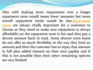 Instalment loans, the benefits | PPT