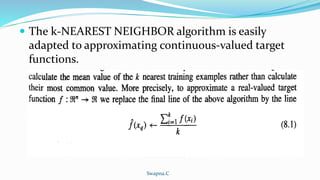 Instance based learning | PPTX