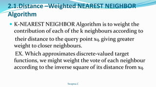 Instance based learning | PPTX