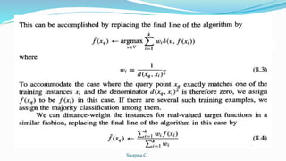 Instance based learning | PPTX