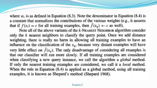 Instance based learning | PPTX