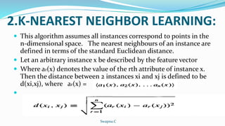 Instance based learning | PPTX