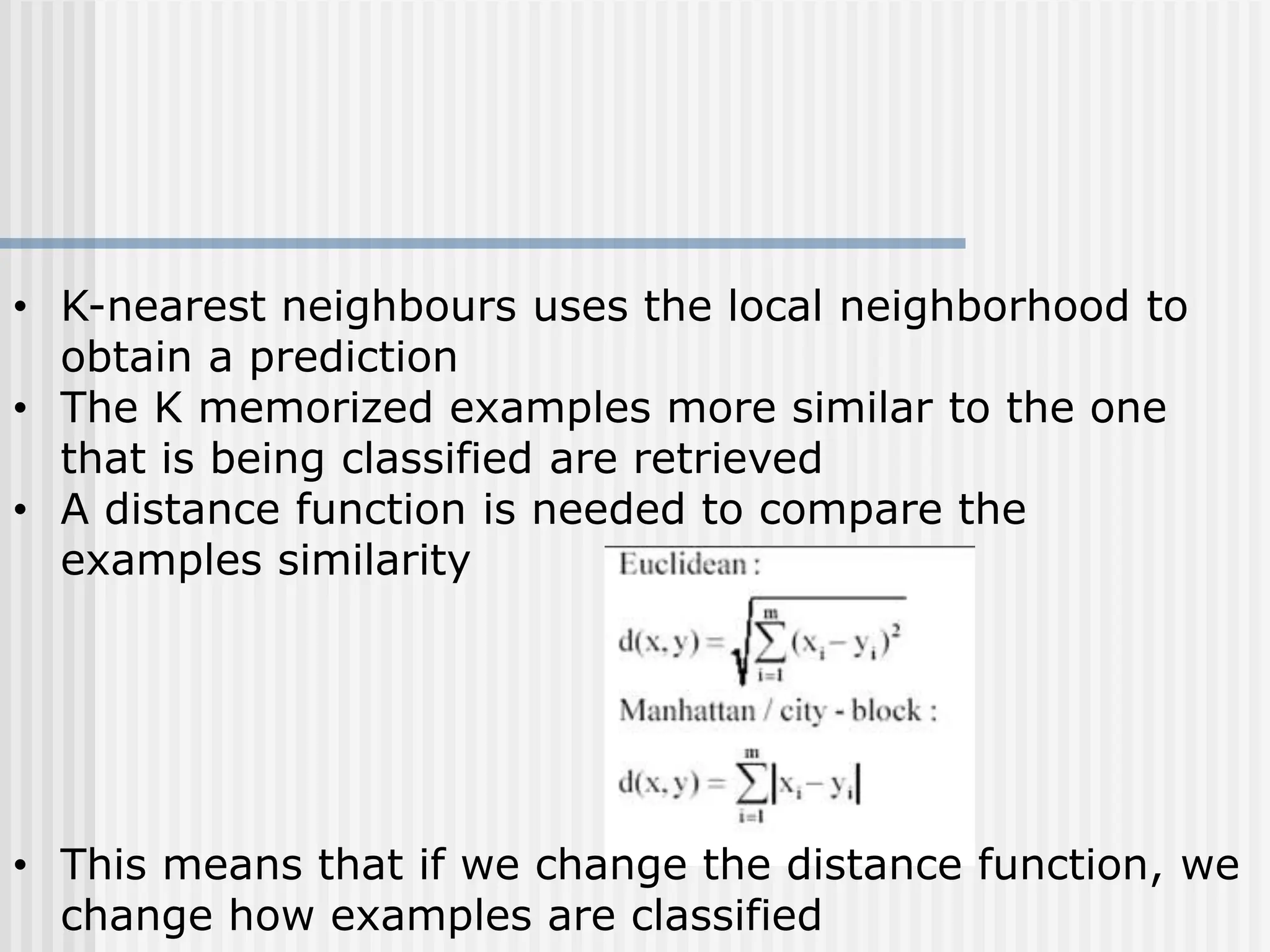 instance bases k nearest neighbor algorithm.ppt