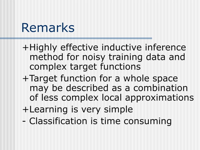 instance bases k nearest neighbor algorithm.ppt