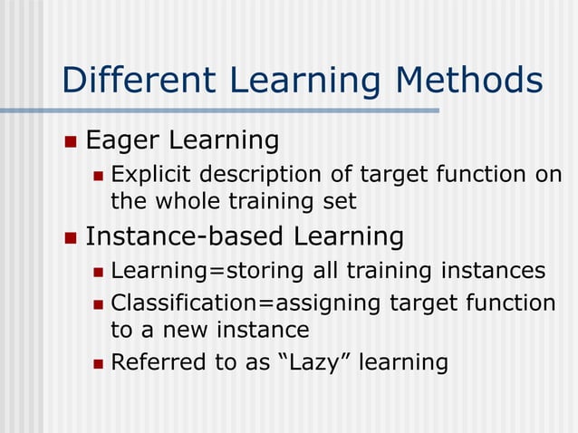 instance bases k nearest neighbor algorithm.ppt