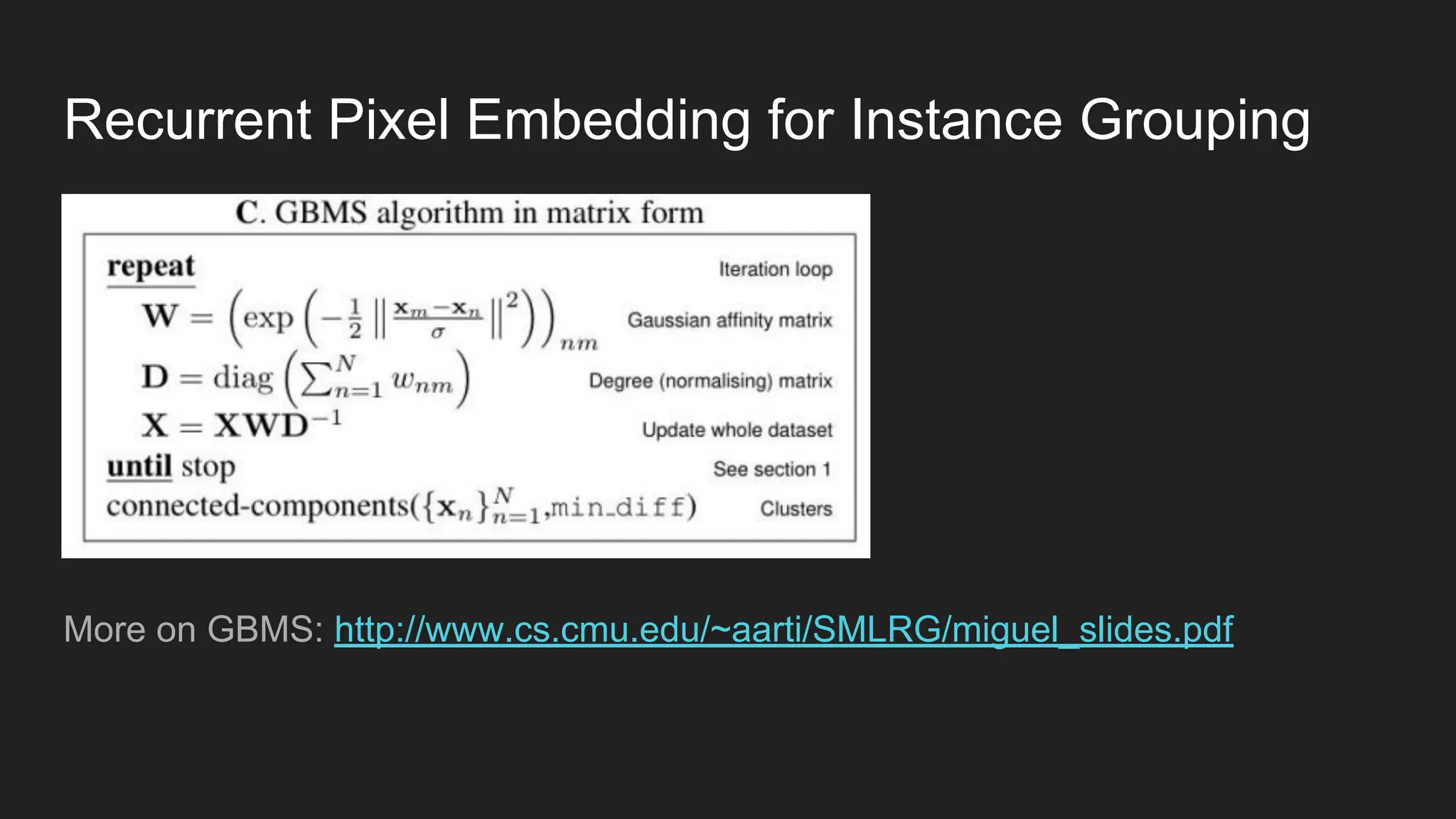 Instance Segmentation with Embedding | Bar Vinograd | PPT