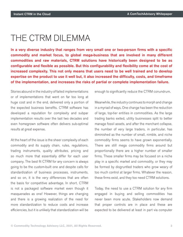 Instant CTRM in the Cloud | PDF