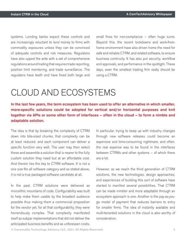 Instant CTRM in the Cloud | PDF
