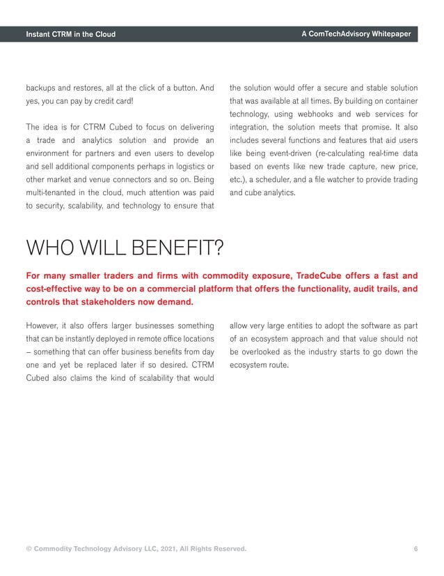 Instant CTRM in the Cloud | PDF