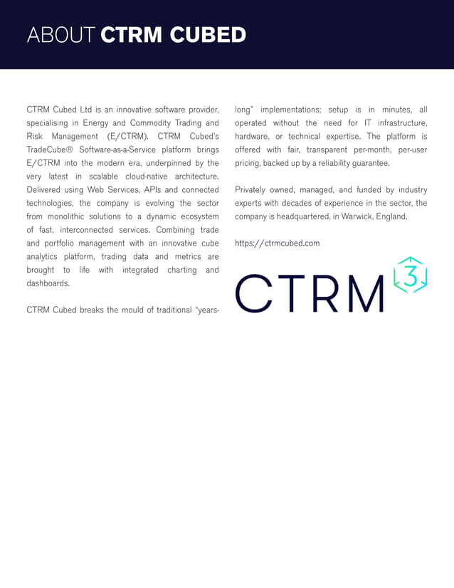 Instant CTRM in the Cloud | PDF