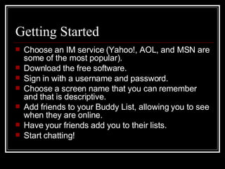 Instant Messaging | PPT